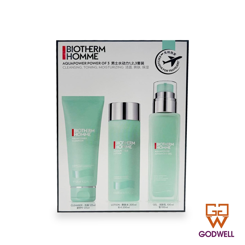 BIOTHERM - Biotherm Homme Super Aquapower Set Kit (Cleanser 125ml ...