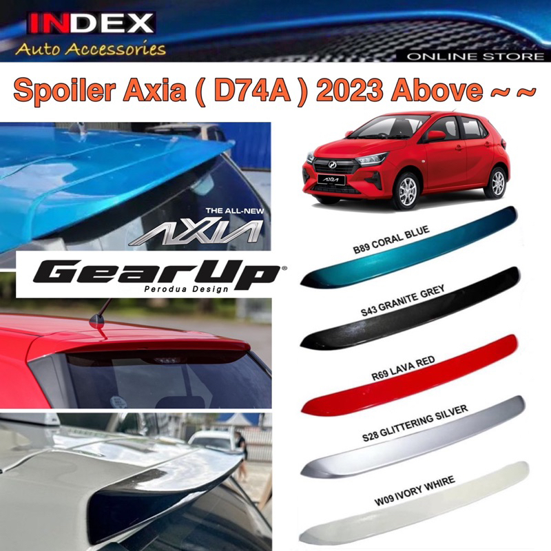 Perodua New Axia (D74A) Gear Up Design Spoiler for Year 2023 Above ...