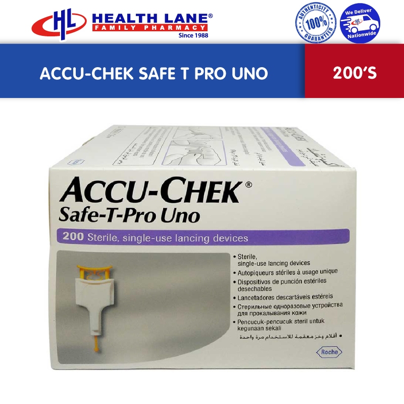 Accu-Chek Safe T Pro Uno (200's) | Shopee Malaysia
