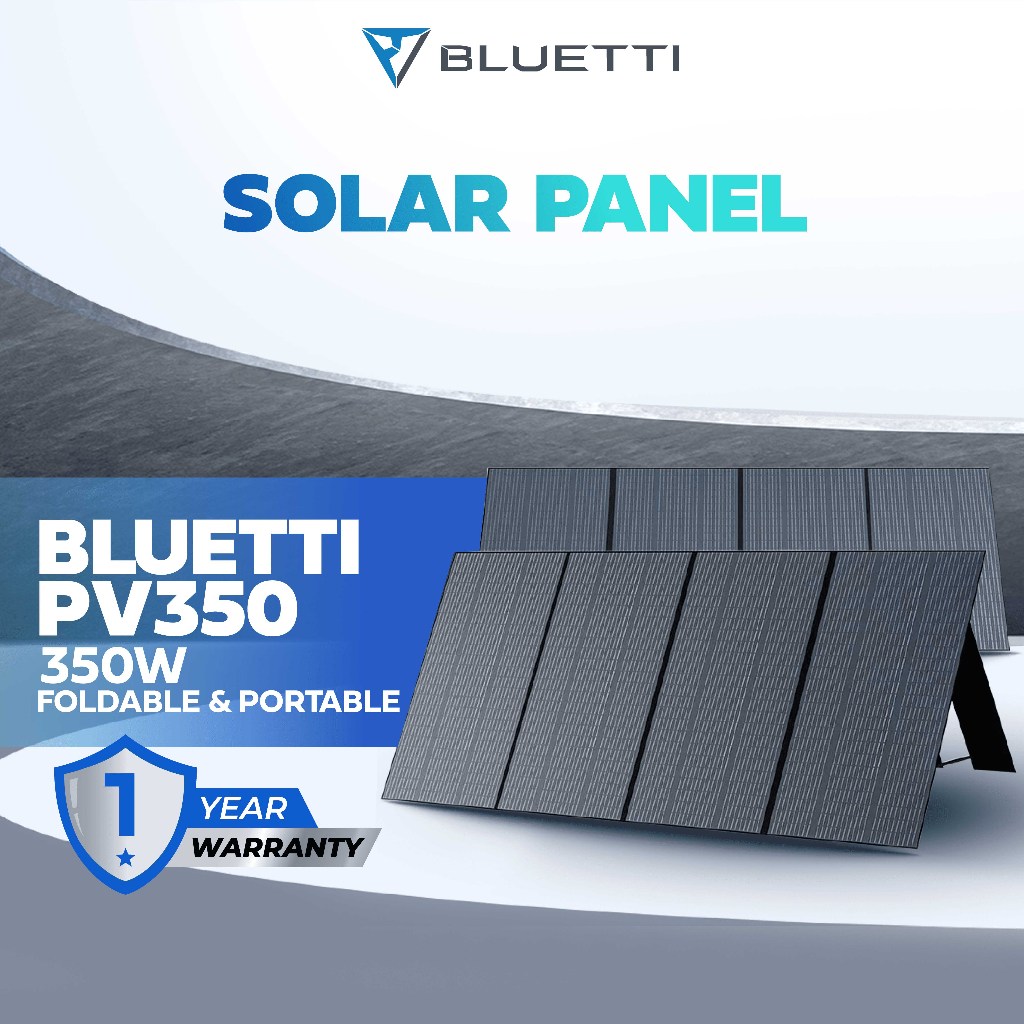 BLUETTI Portable Solar Panel for Power Station Camping Array (350W ...