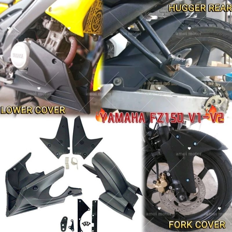 FZ150 V1 V2 Lower Cover Fork Cover Bajak Bawah Kiri Kanan Mangat Front ...