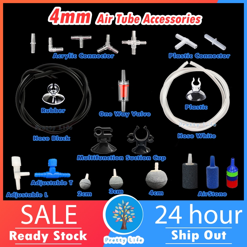 🐟CHEAP🐟 4 mm Air Stone Tube Air Flow Control Oxygen Hose Bubble Stone ...