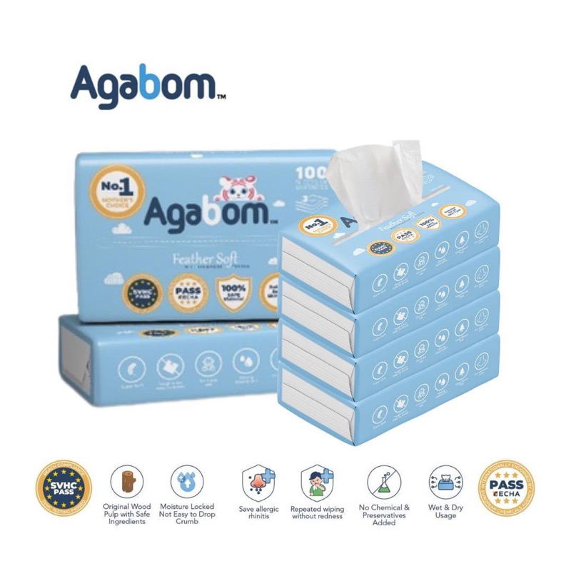 agabom tisu 100 sheet per packs | Shopee Malaysia