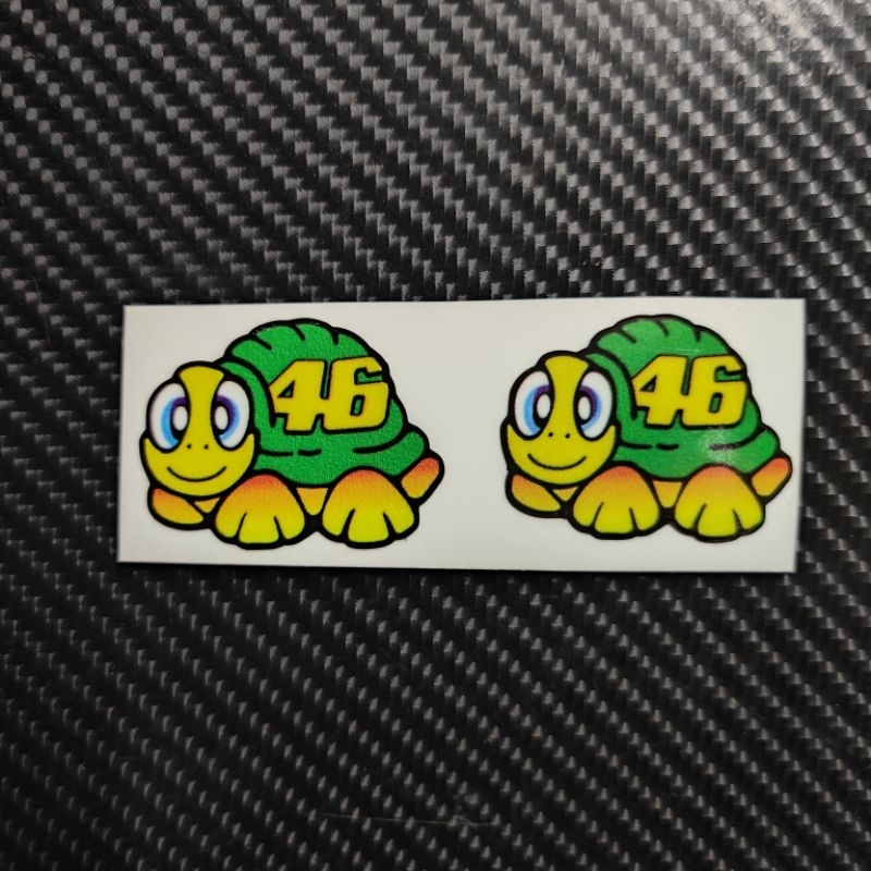 Stiker Valentino Rossi The Doctor VR 46 Turtle Mugello Italy Motogp ...