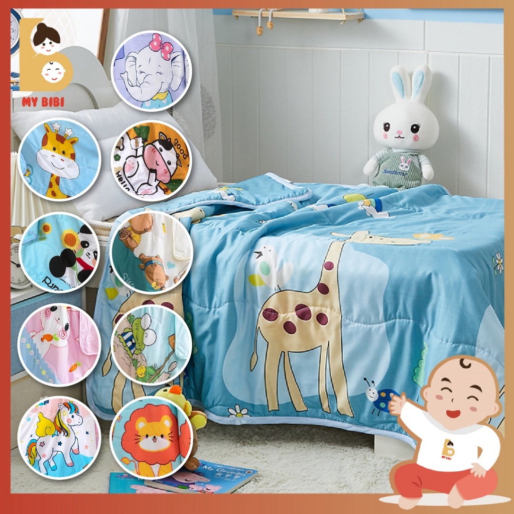 Children Cartoon Cotton Blanket Summer Cool Quilt Baby Nap Children ...