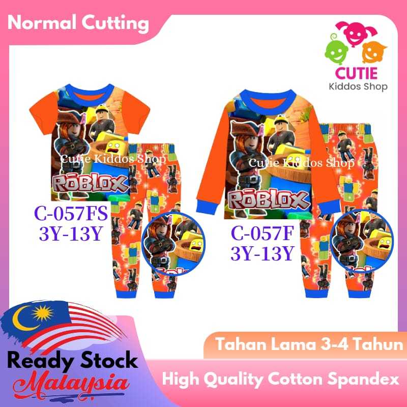Caluby Pyjamas Boy Pajamas Baju Roblox Kanak Kanak Sleepwear Nightwear ...