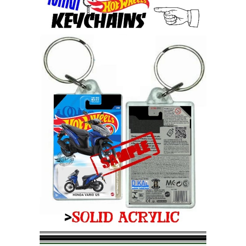 hot wheels mini keychain vario 125 blue | Shopee Malaysia