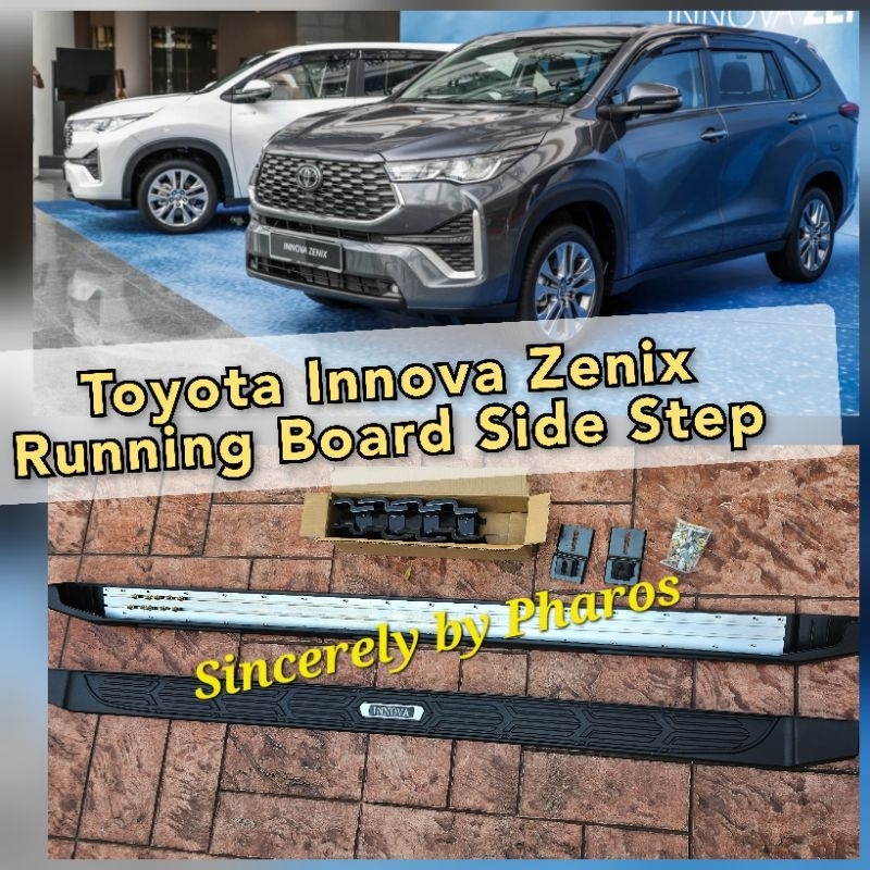 [ Pharos ] Toyota Innova 2023 Zenix Running Board Side Door Step ...