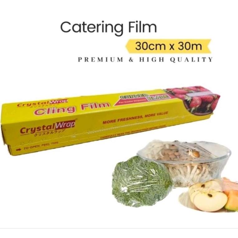 Crystal Wrap Catering Cling Film 30meter x 30m Food Wrapping Plastic ...