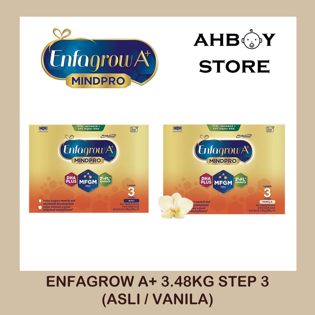 Enfagrow A+ MindPro Step 3 (Asli/Vanila) 3.48kg | Shopee Malaysia
