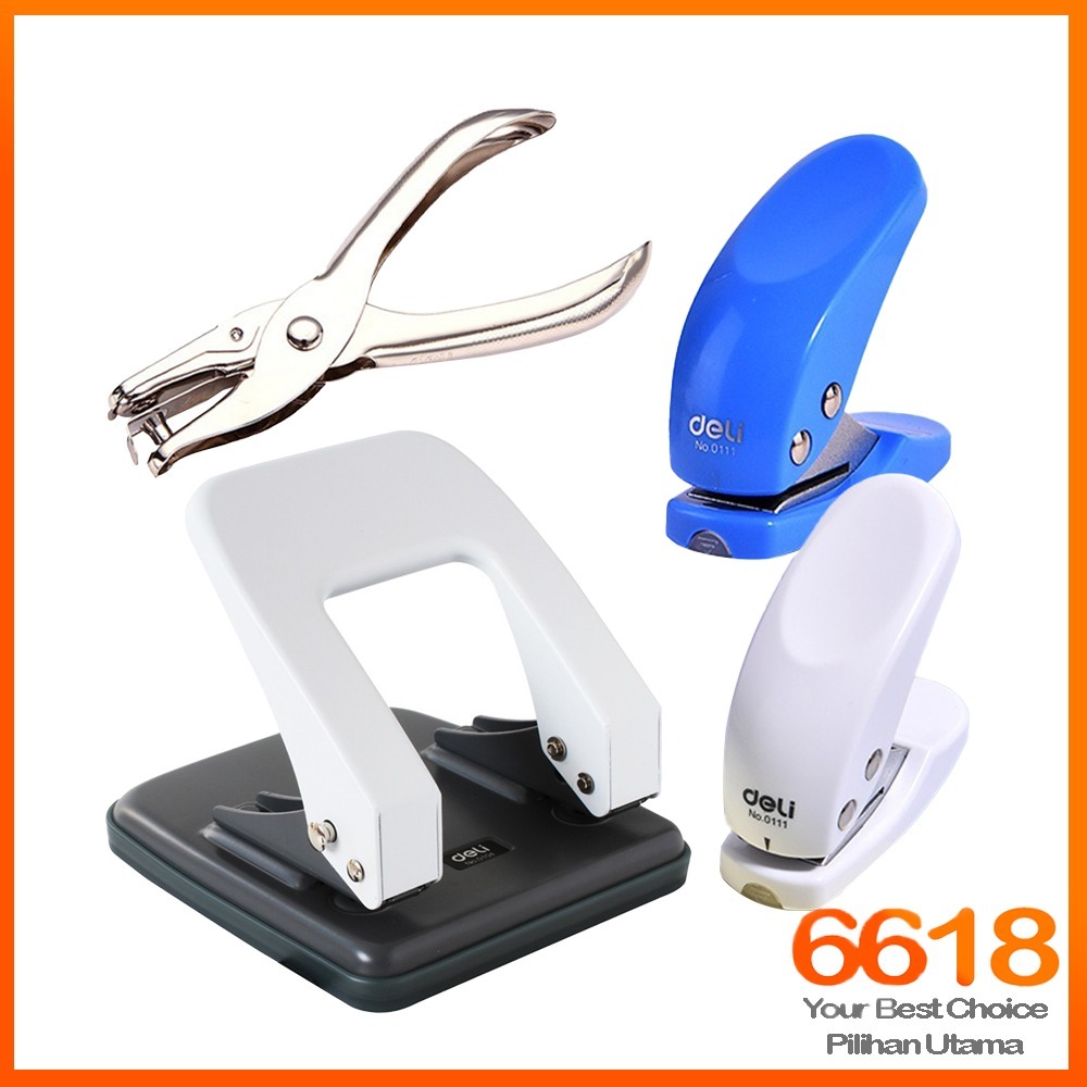 Deli Pejabat Penebuk Lubang Kertas [1Pcs] Deli A4 Paper Hole Punch Long ...