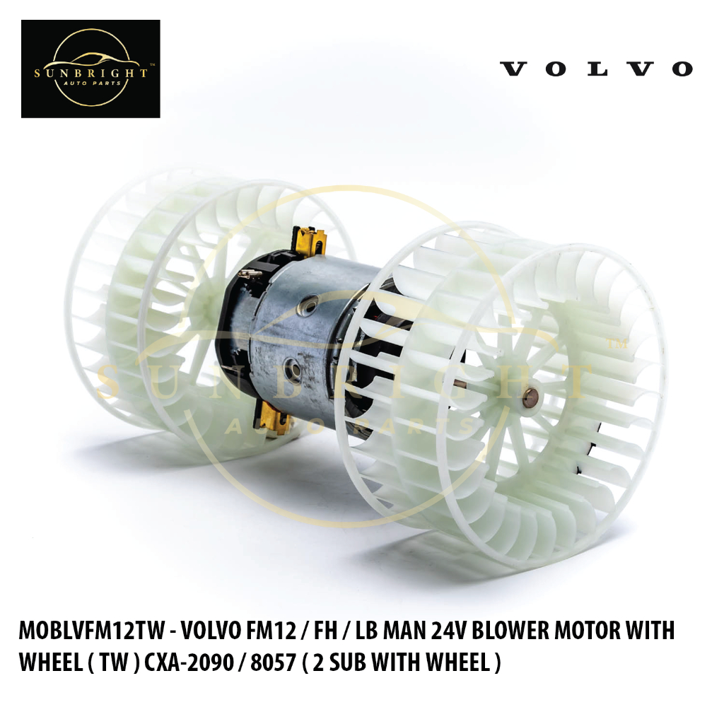 VOLVO FM12 / FH / LB MAN 24V BLOWER MOTOR WITH WHEEL ( TW ) CXA-2090 ...