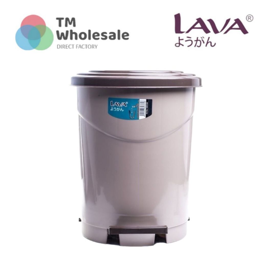 LAVA Step Dustbin With Inner Bin Round 10L Tong Sampah SDB365 | Shopee ...