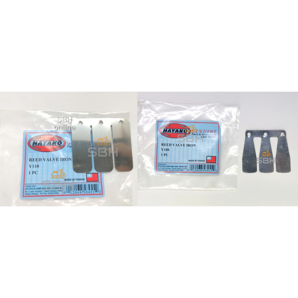 REED VALVE ##REED VALVE PLATE ##LIDAH REED VALVE - Y110/Y100 (IRON/BESI ...