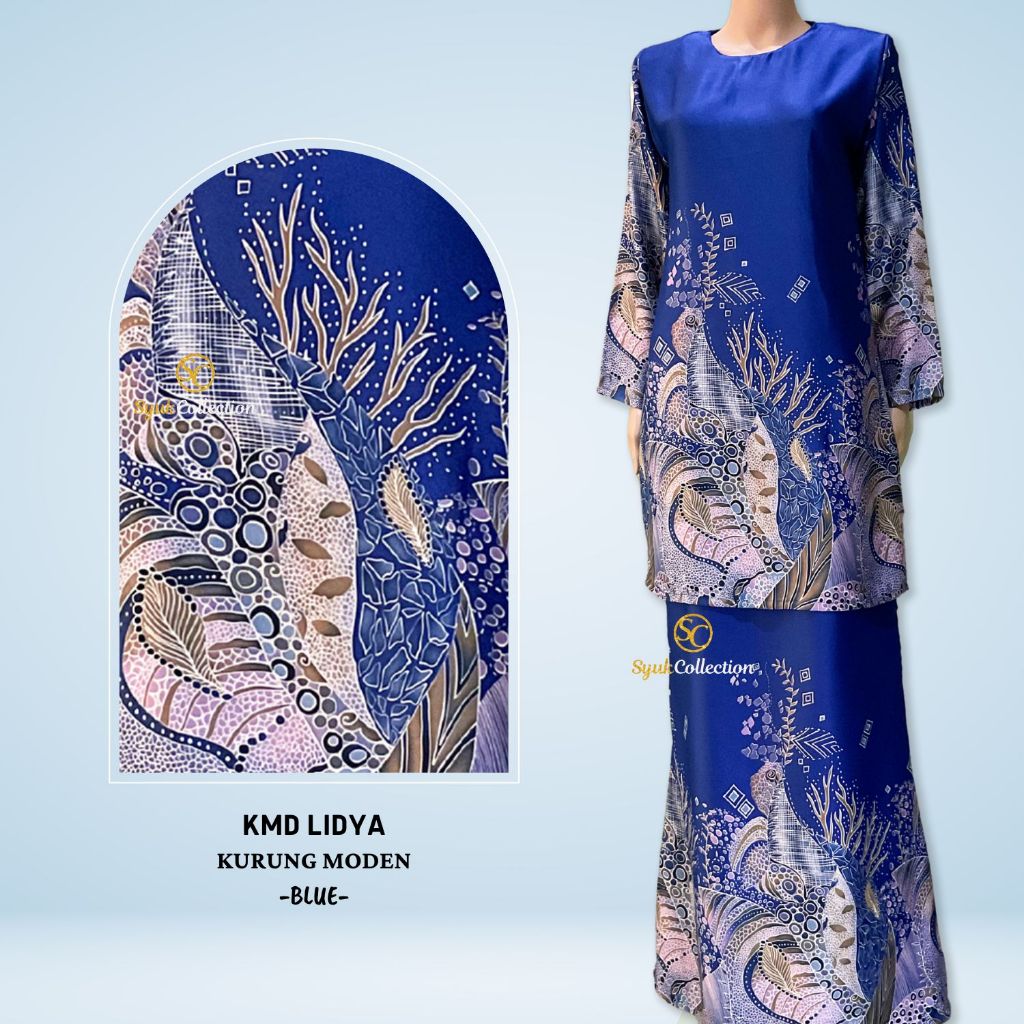 Baju Kurung Moden Batik Exclusive Kain Duyung Material Setapura Luxe saiz S-XL | Shopee Malaysia