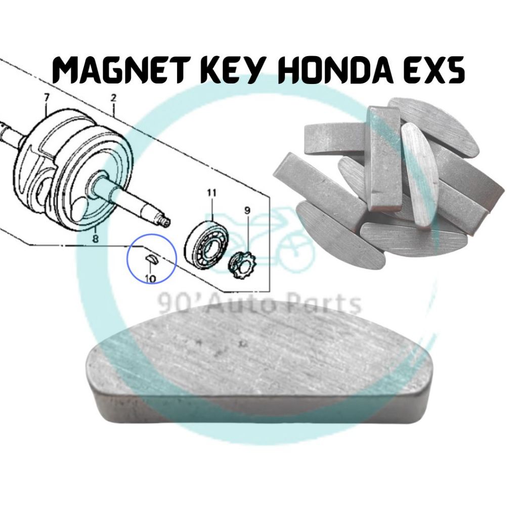 MAGNET KEY HONDA EX5 DREAM EX5 CLASS 1 WAVE 100 WAVE 100R WAVE 125 ...