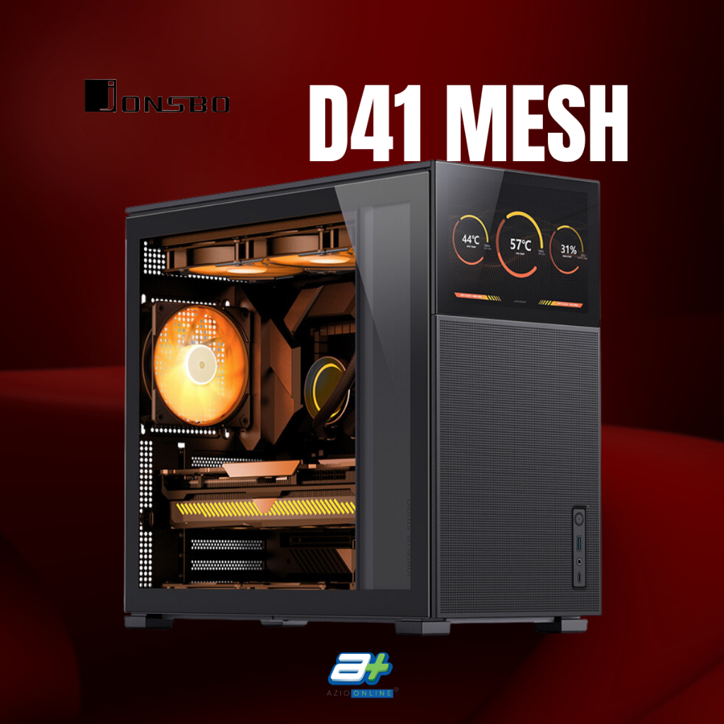JONSBO D41 MESH SCREEN BLACK /WHITE ATX Casing | Shopee Malaysia