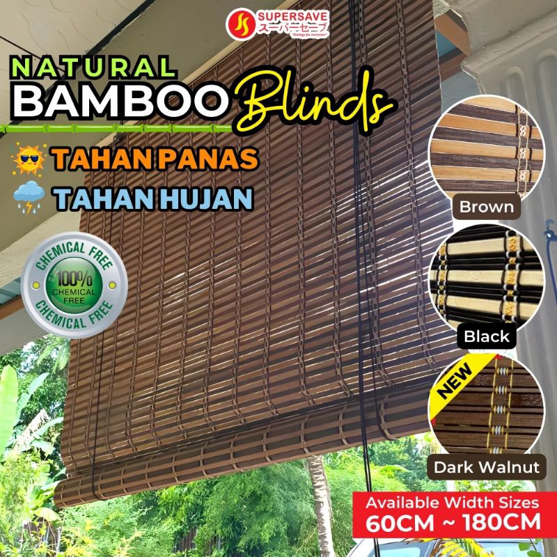 BIDAI BULUH/Bamboo Blinds '(W) x '(H)Outdoor (Natural) | Shopee Malaysia