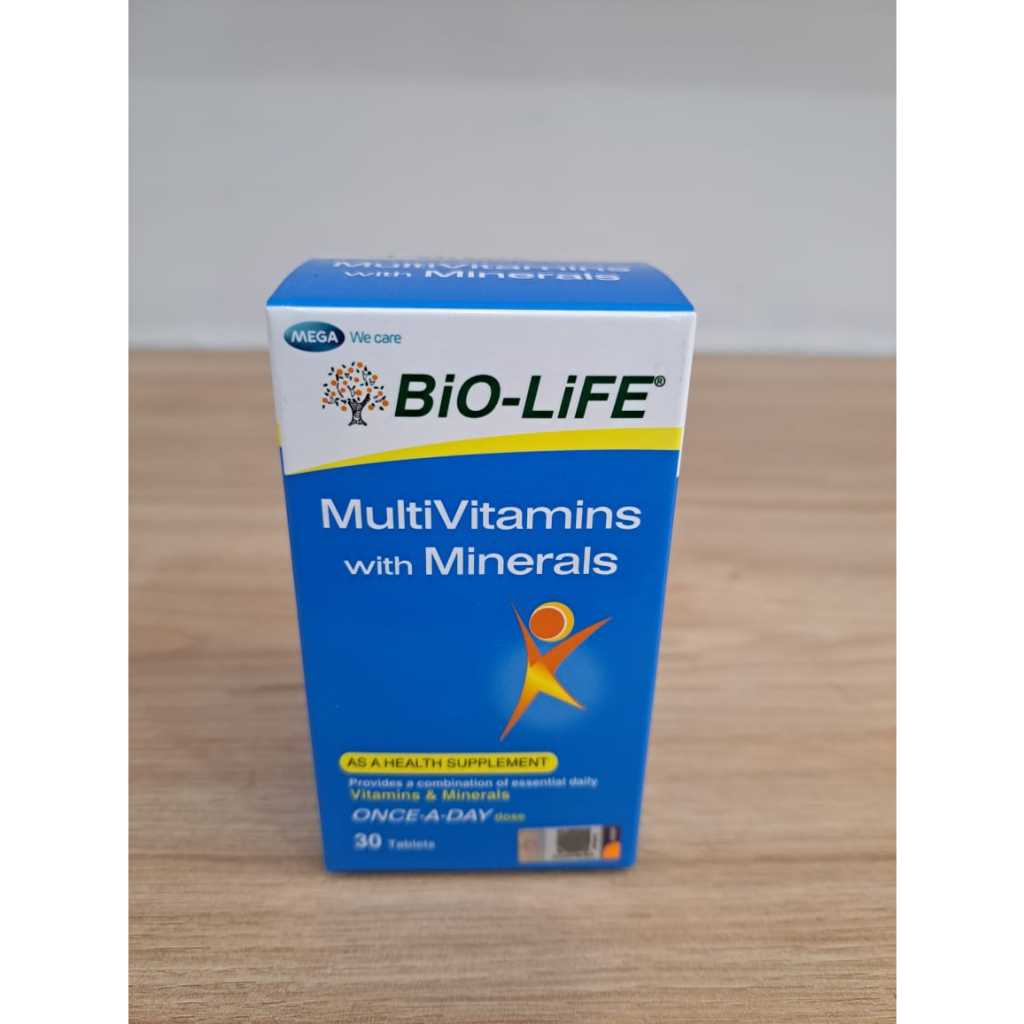 BIO-LIFE MULTIVITAMINS with MINERALS (1 BOTTLE x 30 TABLETS) | Shopee ...