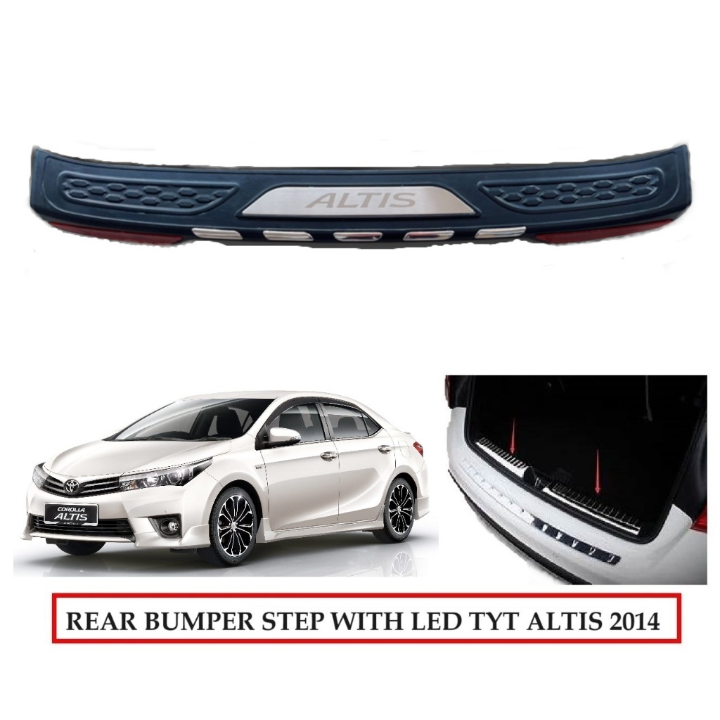 TOYOTA ALTIS 2014 Rear Bumper Step Protector/ TRUNK GUARD/REAR BUMPER ...