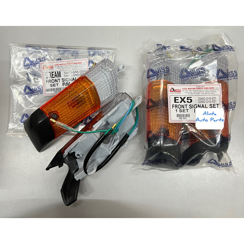 HONDA EX5/DREAM FRONT SIGNAL SET LAMPU SIGNAL DEPAN FULL SET EX5 DREAM ...
