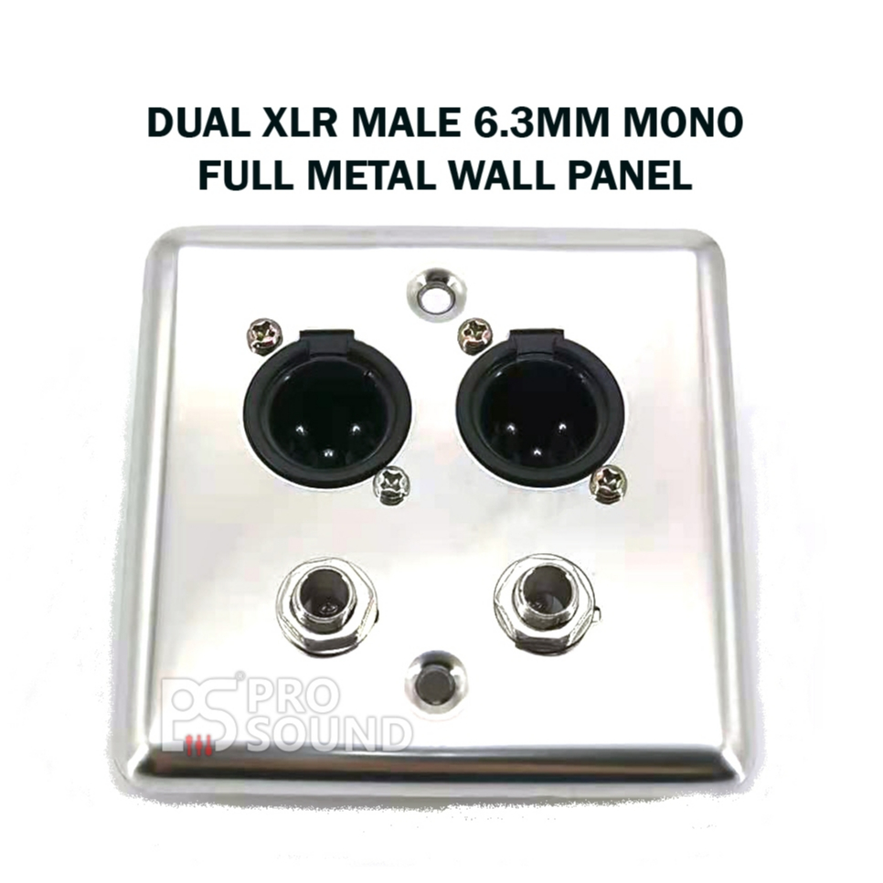 (READY STOCK)Dual XLR Male 6.3mm Mono Metal Wall Panel | Shopee Malaysia