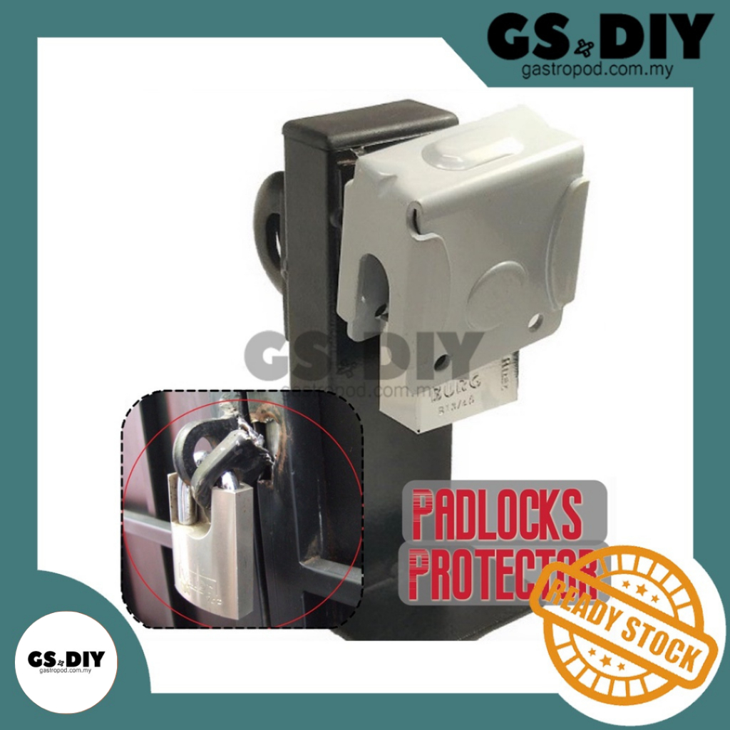 🏷️Covered Padlock Security Padlock Lock Cover Armor Protector iron gate ...