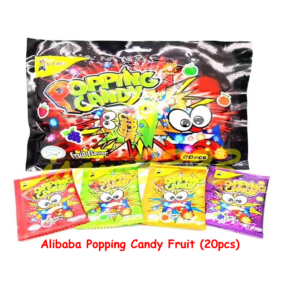 [HALAL] Alibaba Popping Candy Fruit Flavours (20pcs) | Shopee Malaysia
