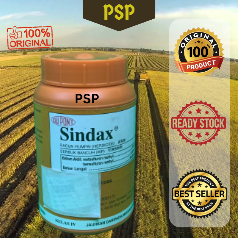 250G SINDAX DUPONT FMC Racun Rumput Padi Metsulfuron-methyl 1.75% ...
