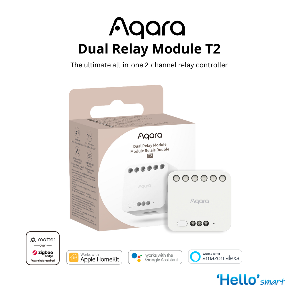 【Pre Order】Aqara Dual Relay Module T2 | Interlock and Motor Lock ...
