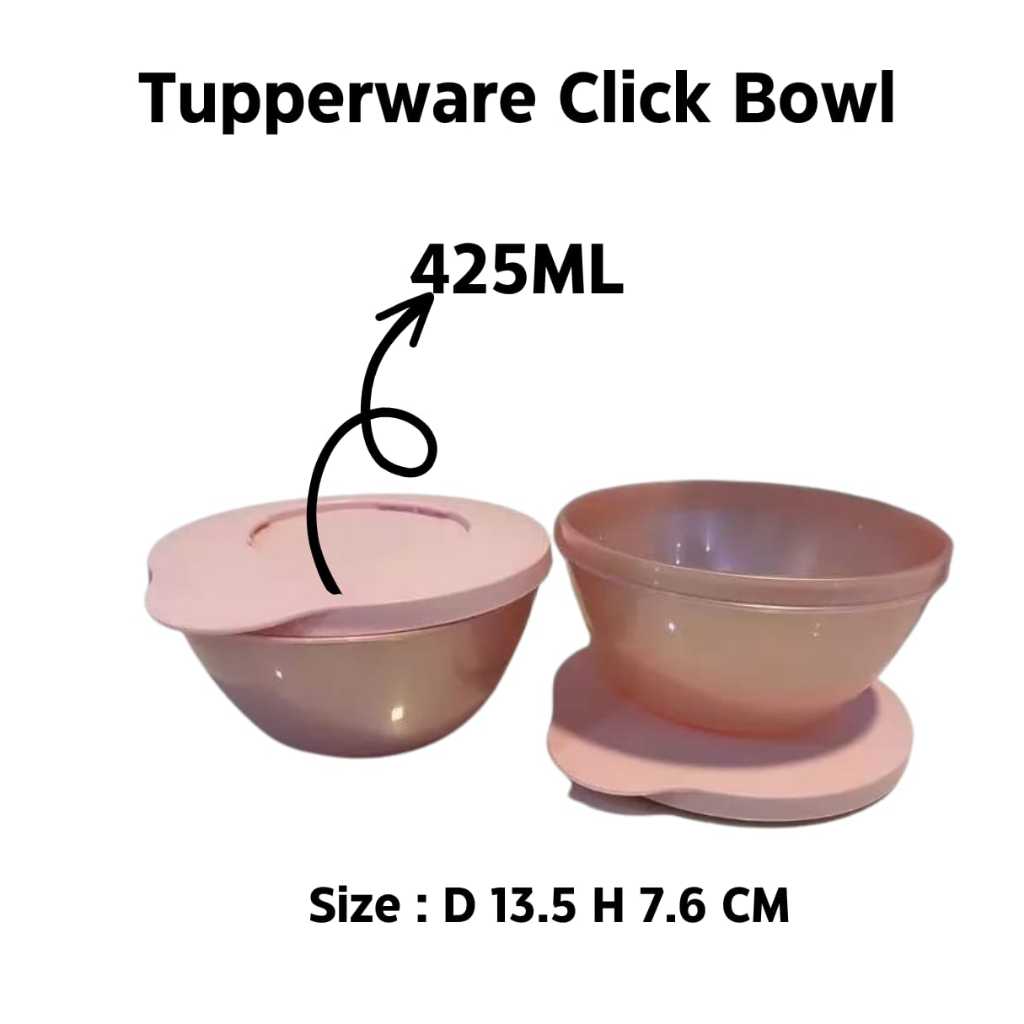 Tupperware Click Bowl 425ml (1 pc) | Shopee Malaysia
