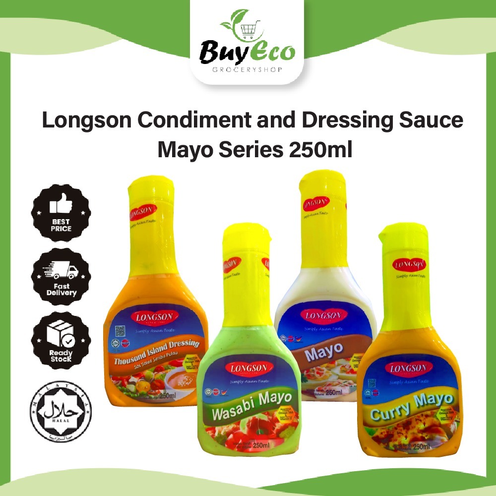 Longson Condiment and Dressing Sauce Mayo Series 250ml | Shopee Malaysia