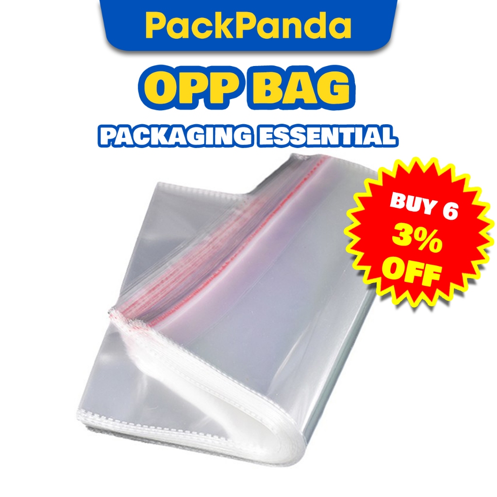 PackPanda Transparent OPP Plastic Bag Plastik Transparent Plastik Baju ...