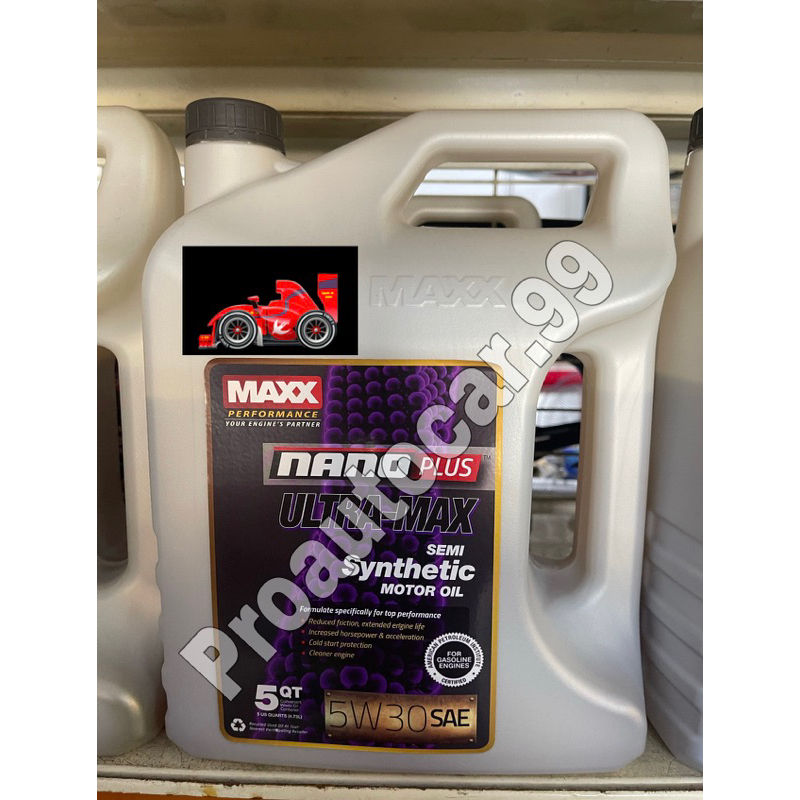 Maxx Performance Nano Plus Max-Energ Semi Synthetic 5W30 4L | Shopee ...