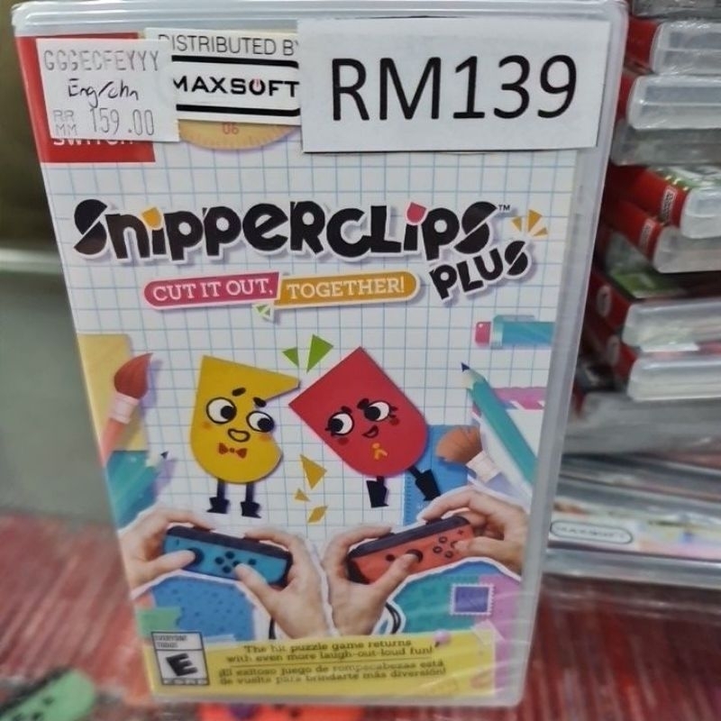 nintendo switch snipper clips plus cut it out together English Chinese ...