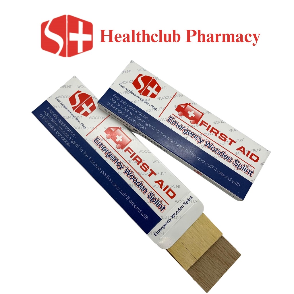 ISOMED First Aid Emergency Wooden Splint (2PCS) | Shopee Malaysia