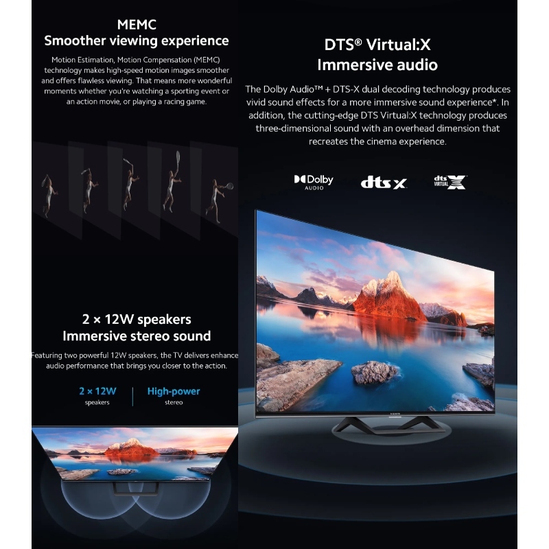 XIAOMI TV A Pro 43“ / 55" / 65" 4K UHD l Dolby Audio l Bezel-less ...