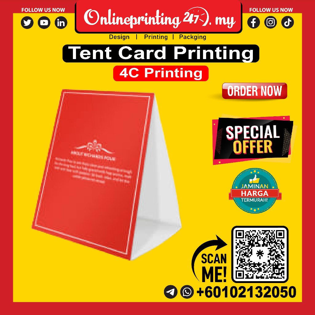 Creative Modern Tent Card Design | unique Tent Card Design | Luxury ...