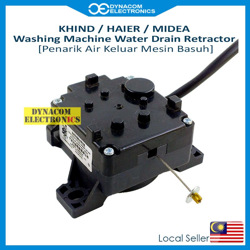 KHIND / HAIER / MIDEA Washing Machine Water Drain Motor Retractor ...
