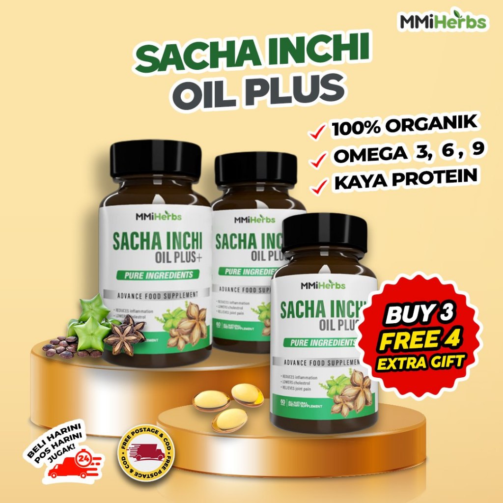 Sacha Inchi Oil Premium Softgel Omega Sancha Inci 3 6 9 Vitamin A E ...