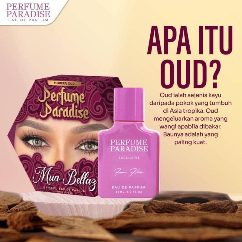((CLEAR STOCK)(ORIGINAL HQ) perfume paradise x mua bellaz modern OUD ...