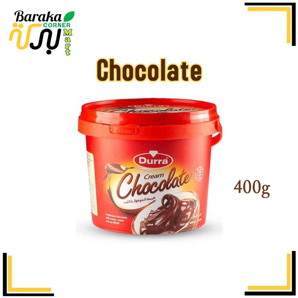 Durra Chocolate Cream With Milk Cocoa Butter Imported From Jordan 400g ...