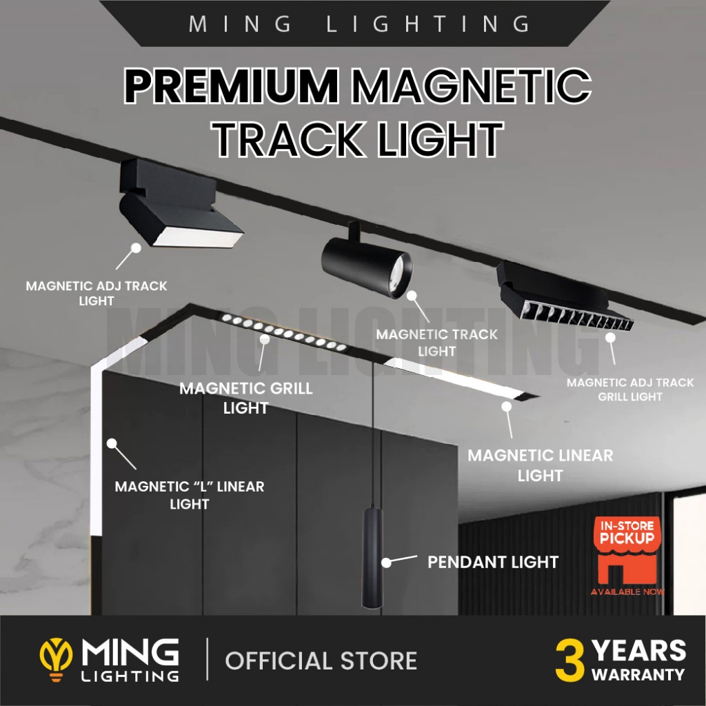 [In Store Pick-Up] Premium LED Magnetic Track Light Bar Recessed LED ...