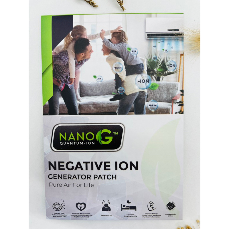 Nano-G Quantum ION Negative ION Patch (4 PATCHES) 负离子 fulizi For House ...