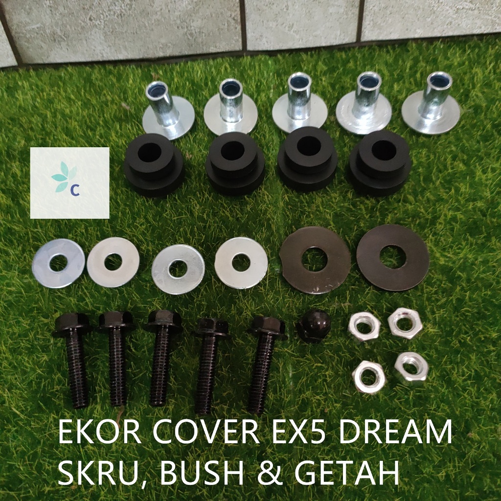 EX5 DREAM SKRU BUSH DAN GETAH DI EKOR COVER REAR FENDER UPPER SCREW ...
