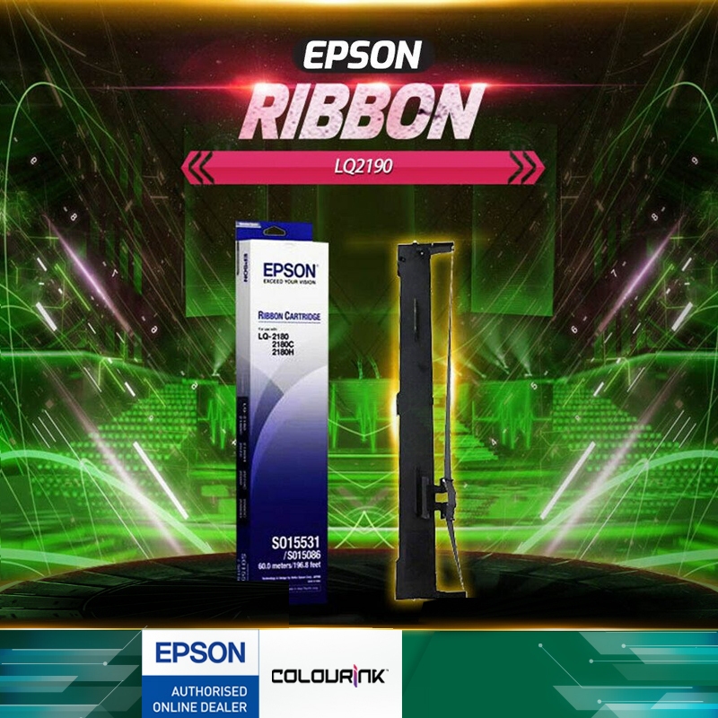 Epson Original Genius Ribbon LQ-2190 S015531 60 Meters｜196.8 feet ...
