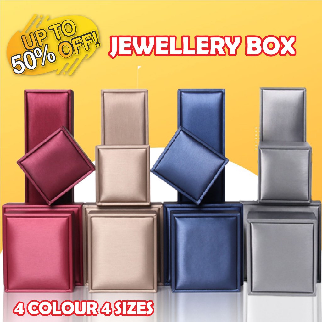 Jewellery box Luxury PU Jewelry Boxes Ring Earring Pendant Bracelet ...