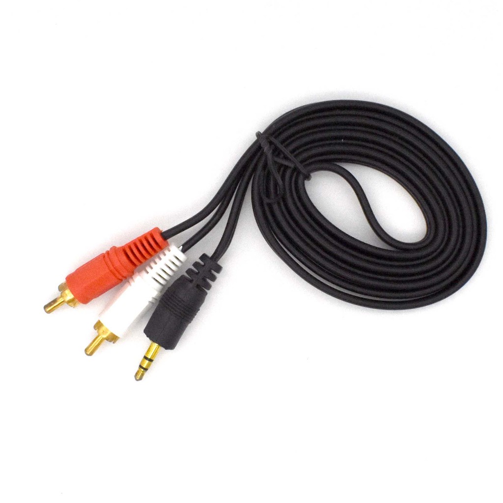 3.5mm Audio Line Cable 1M Stereo Jack Male to 2 RCA Male Aux Cable ...