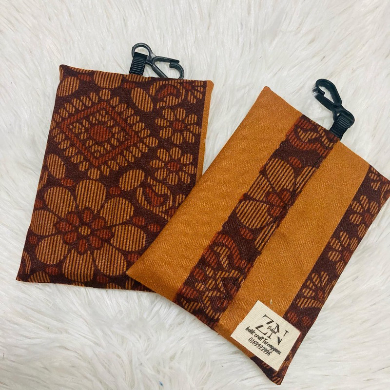 (READY STOK) pocket tissue batik /doorgift beg/ kraft batik ...