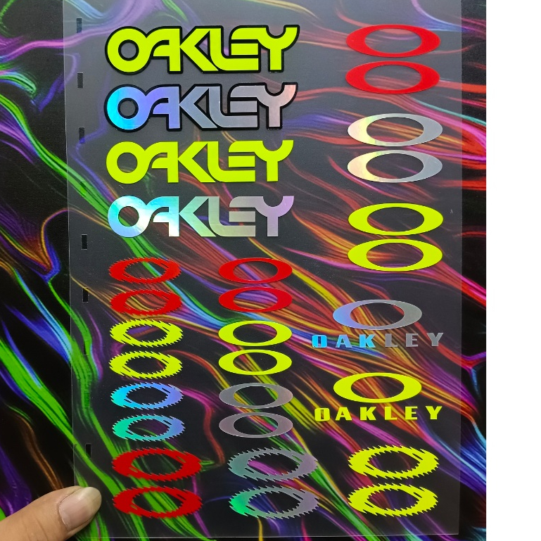 Sticker Cutting O.akley Fluorescent Overlap Cutting Sticker O.akley ...